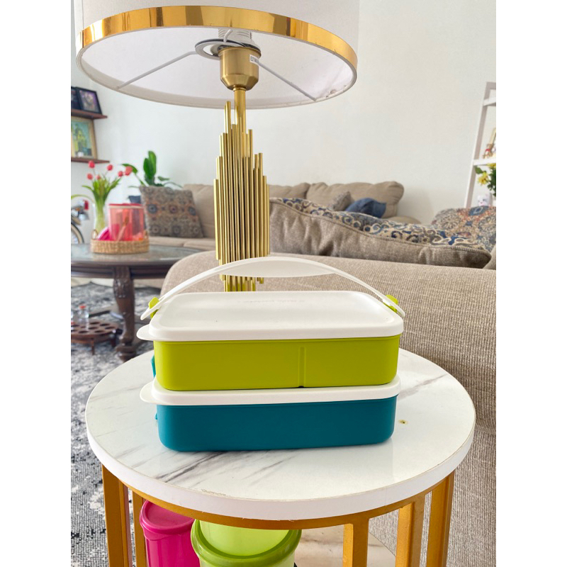 Jual Tupperware Rantang Click To Go 2 susun | Shopee Indonesia