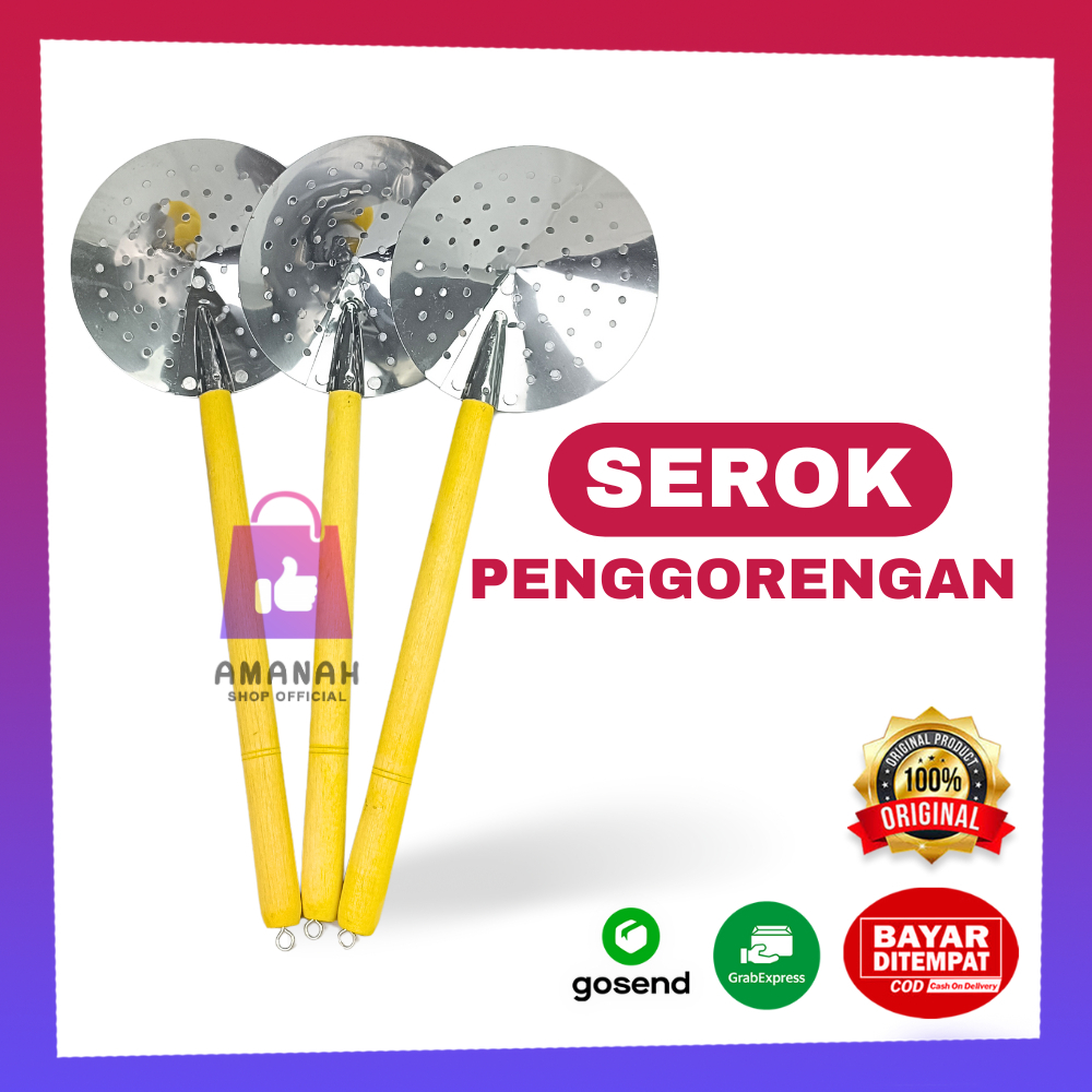 Jual Serok Penggorengan Bahan Stainless Steel Premium Tahan Panas ...
