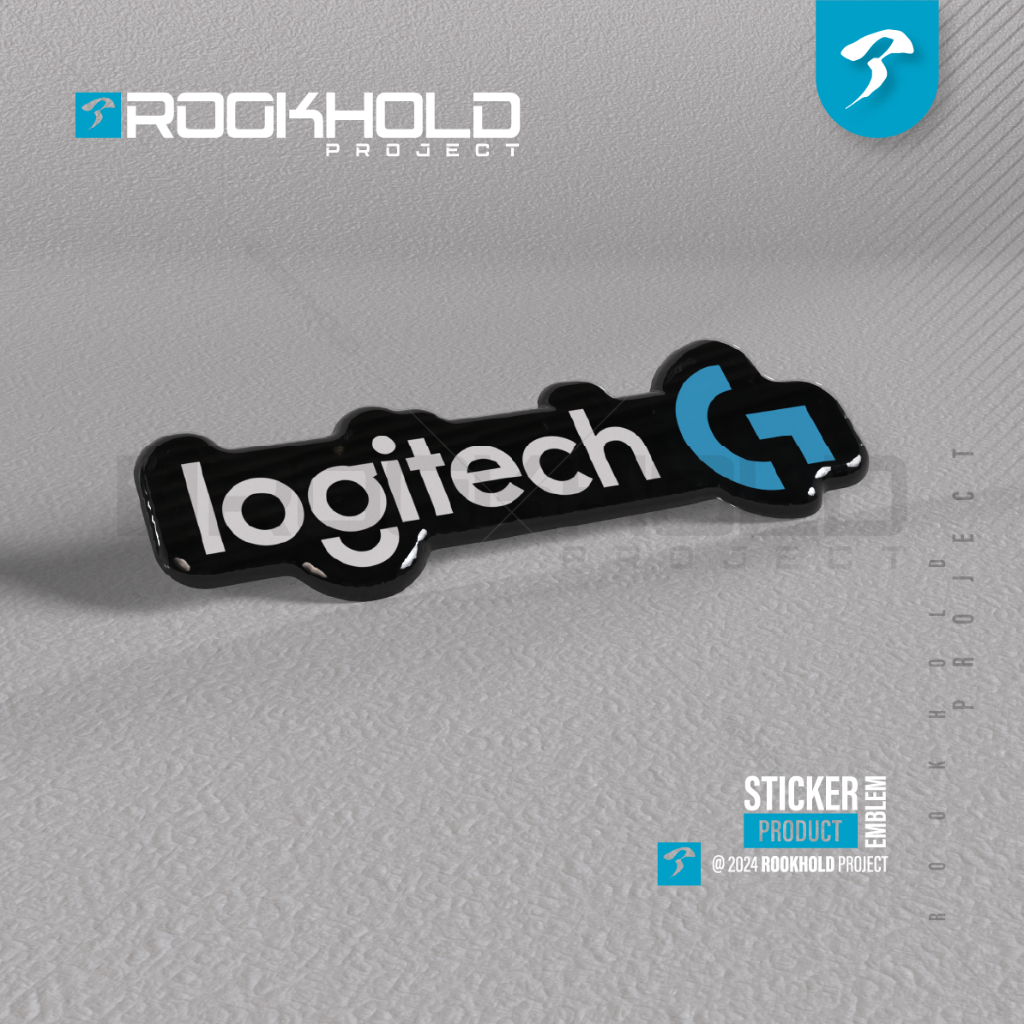 Jual Stiker Emblem Logitech Logo | Stiker TImbul Logitech Logo | Stiker ...