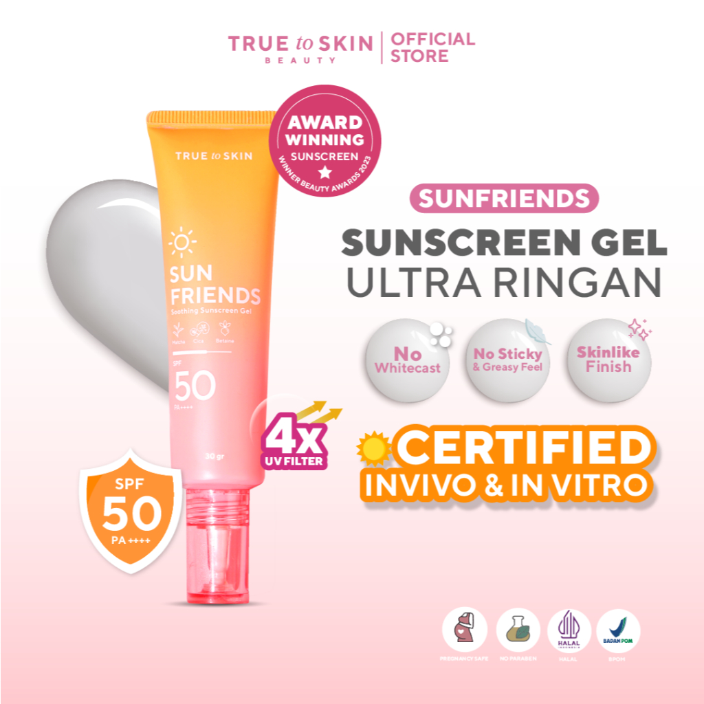 Jual [ BEST DEAL ] True to Skin Sunfriends Sunscreen Gel SPF 50 PA ...