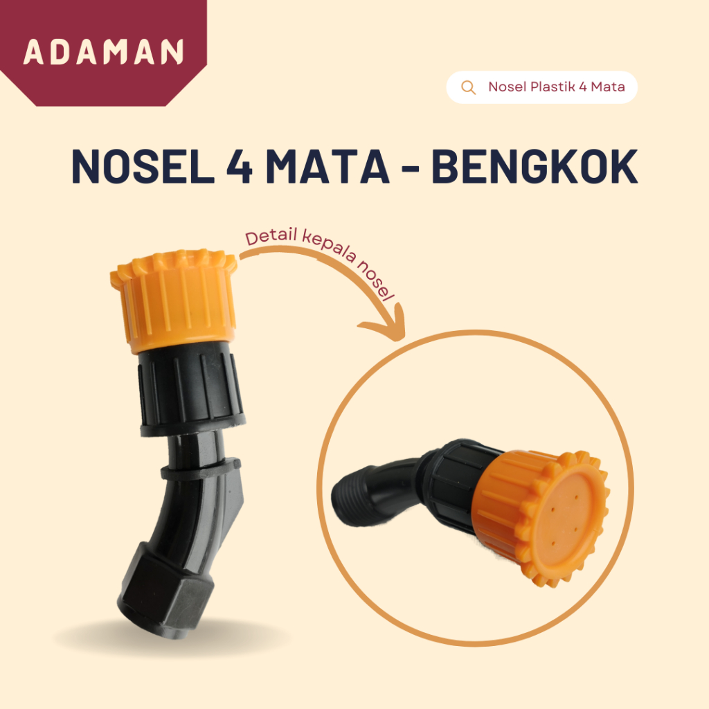 Jual Nozzle Spuyer nosel sprayer ujung stik sprayer M4 plastik PANDA ...