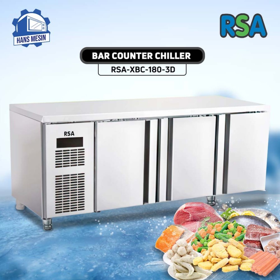 Jual RSA Bar Counter Chiller XBC-180-3D / XBC 180 3D / XBC1803D ...