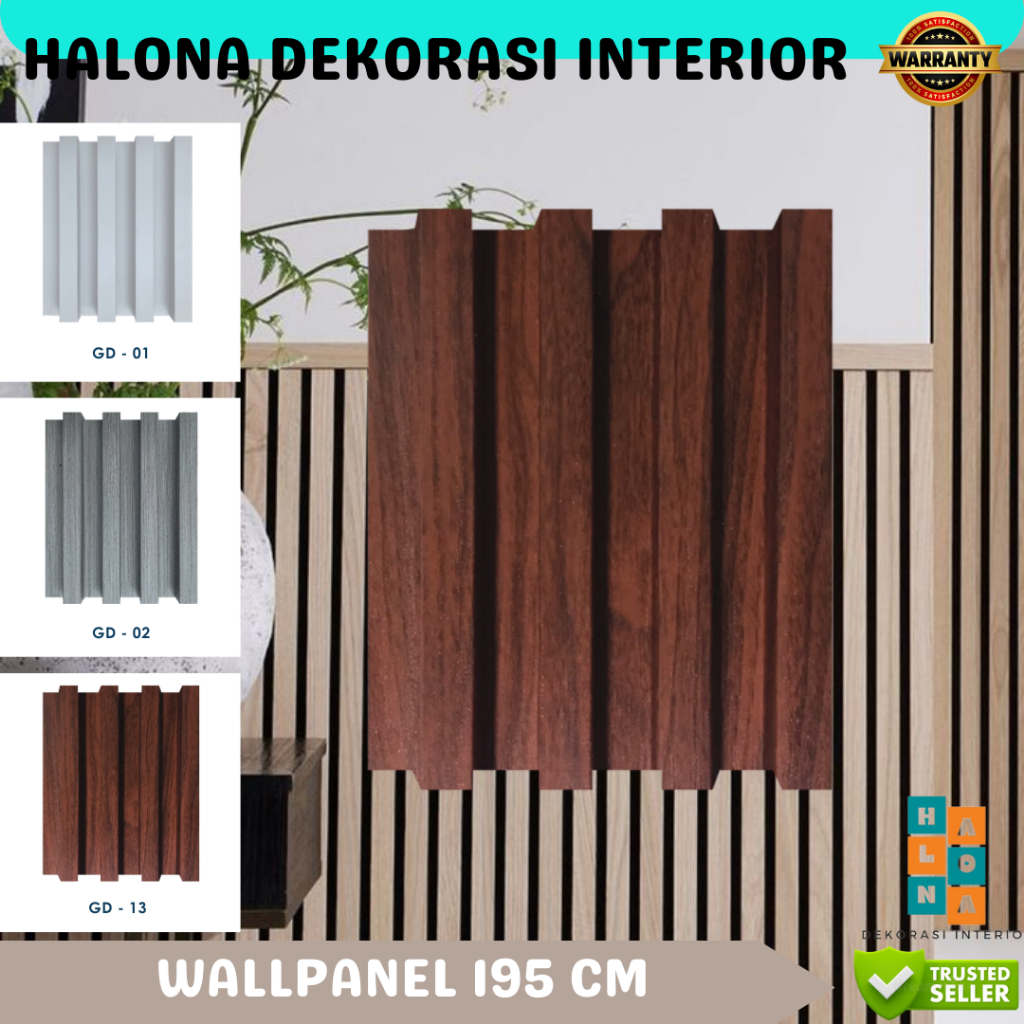 Jual [ PROMO ] WALL PANEL PVC UKURAN 1.95 M X 16CM | ESTETIK DAN HIGH ...