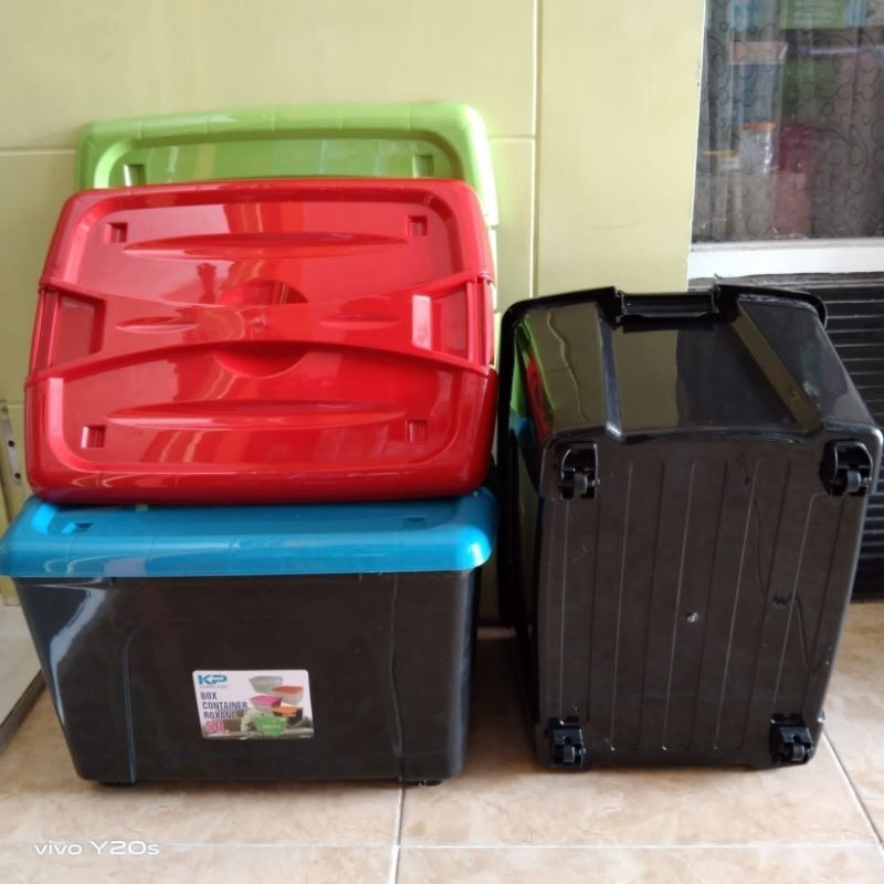 Jual BOX CONTAINER 50 Liter Warna Hitam | Shopee Indonesia