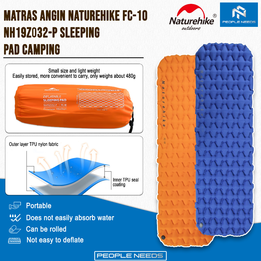 Jual Matras Angin Naturehike FC-10 NH19Z032-P Sleeping Pad Camping ...