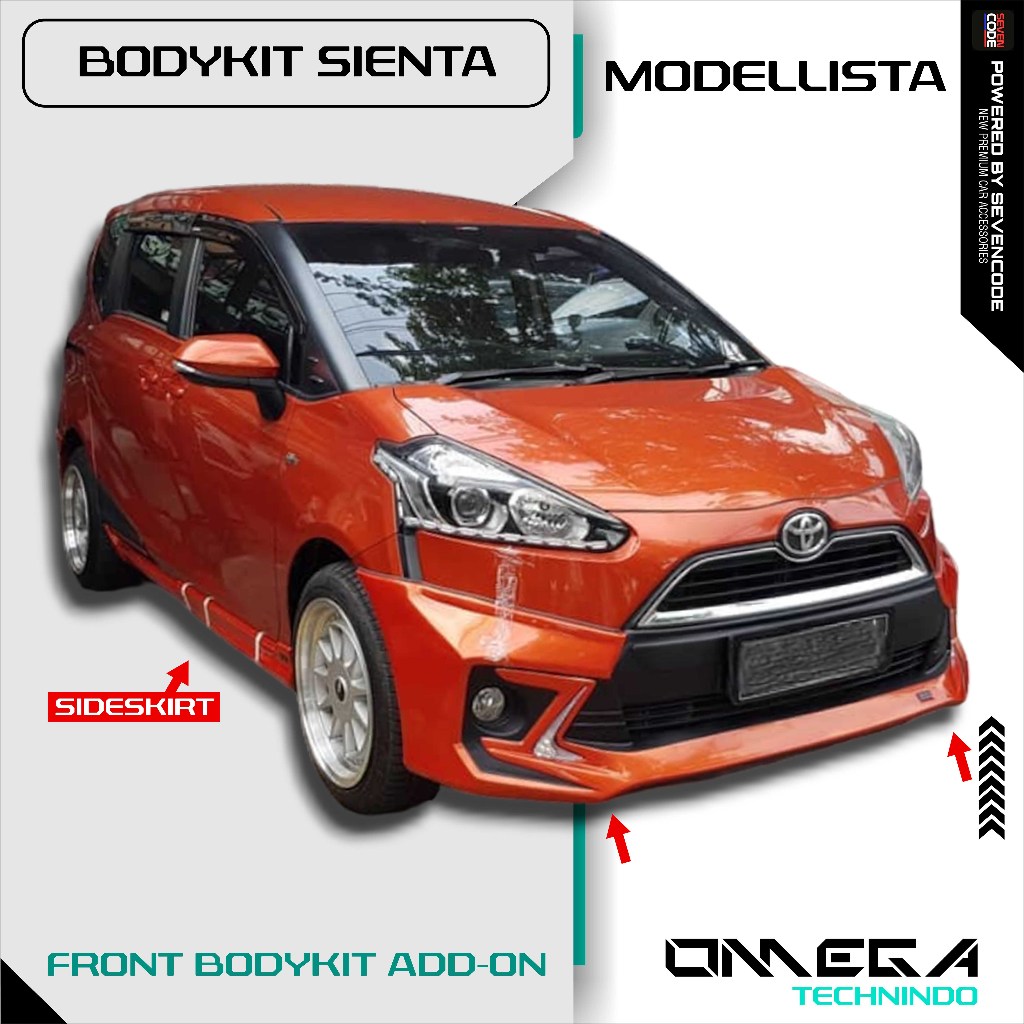 Jual BODYKIT TOYOTA SIENTA MODELLISTA | Shopee Indonesia