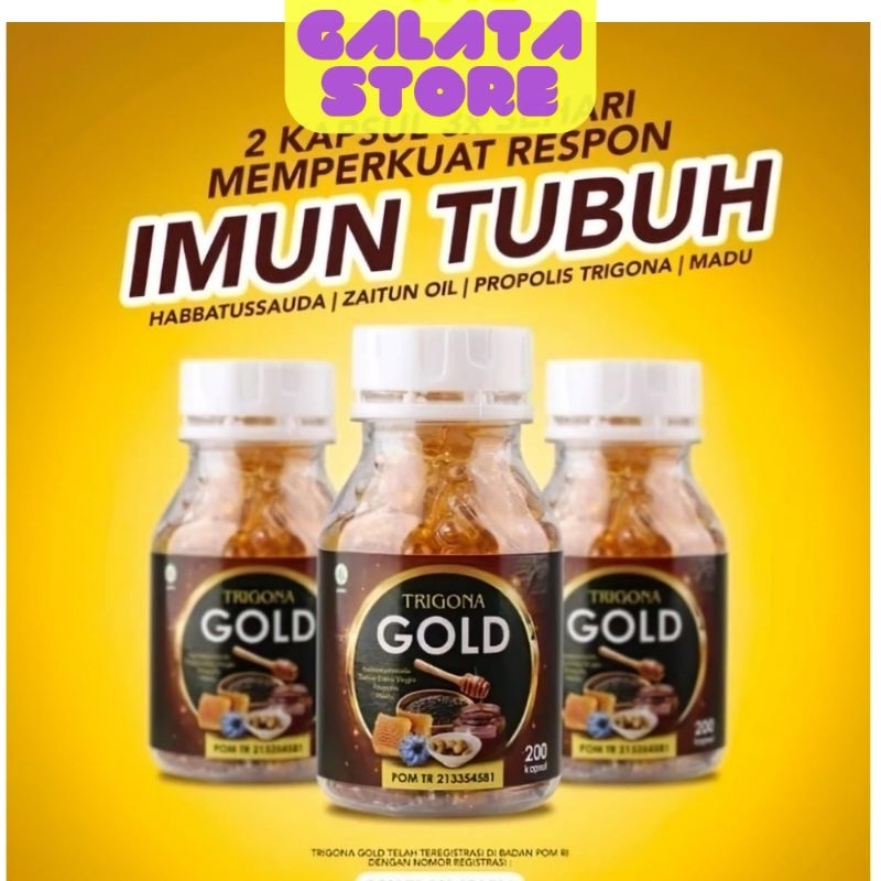 Jual Habbatussauda Oil Extra Propolis Trigona Gold isi 200Kapsul ...