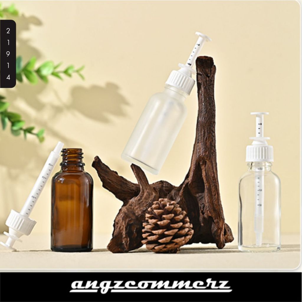 Jual Botol Kaca Pipet Serum Essence Estetik Syringe Bottle 30ml BDG ...