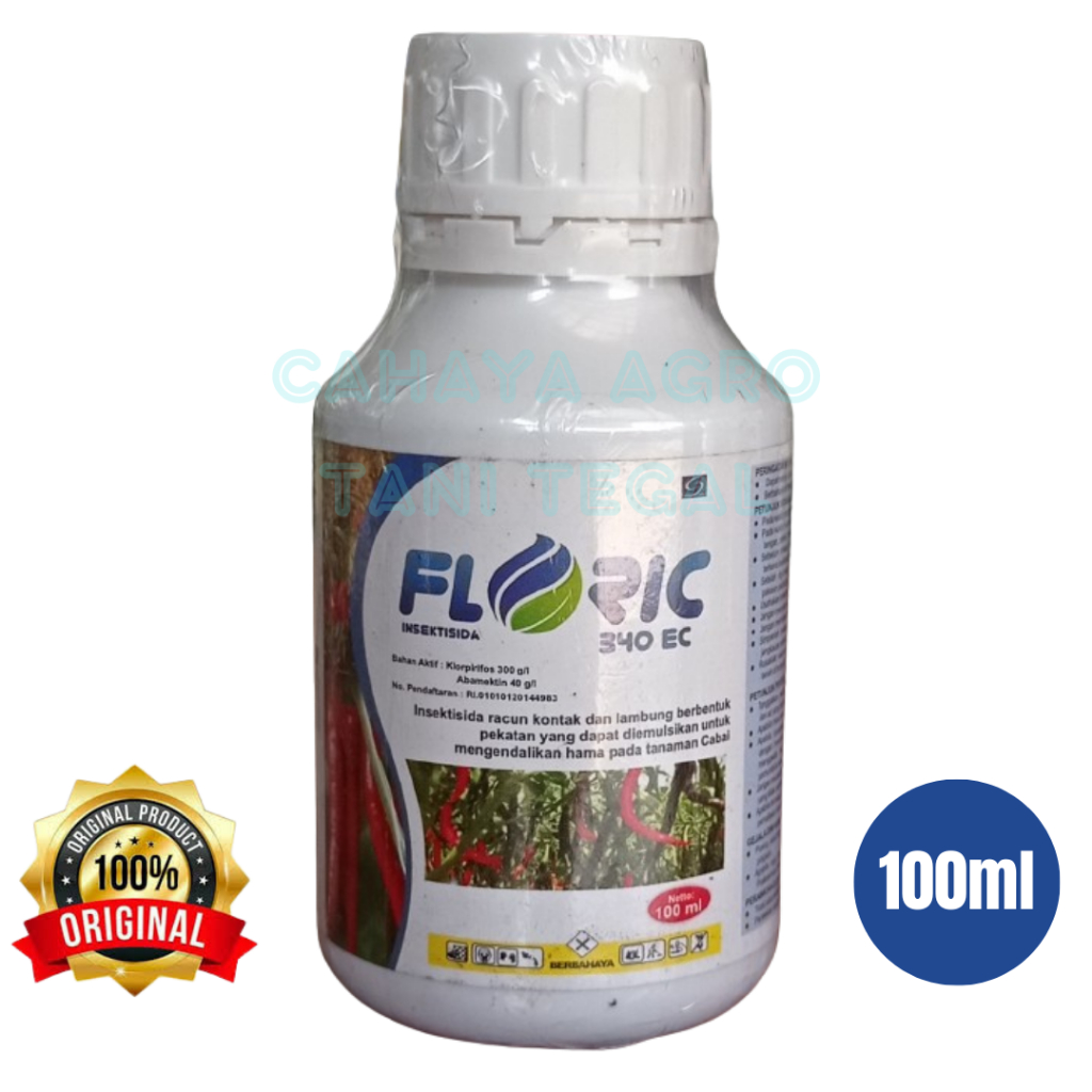 Jual Insektisida FLORIC 340EC 100ml Abamektin 40g/l+klorpirifos 300g/l ...