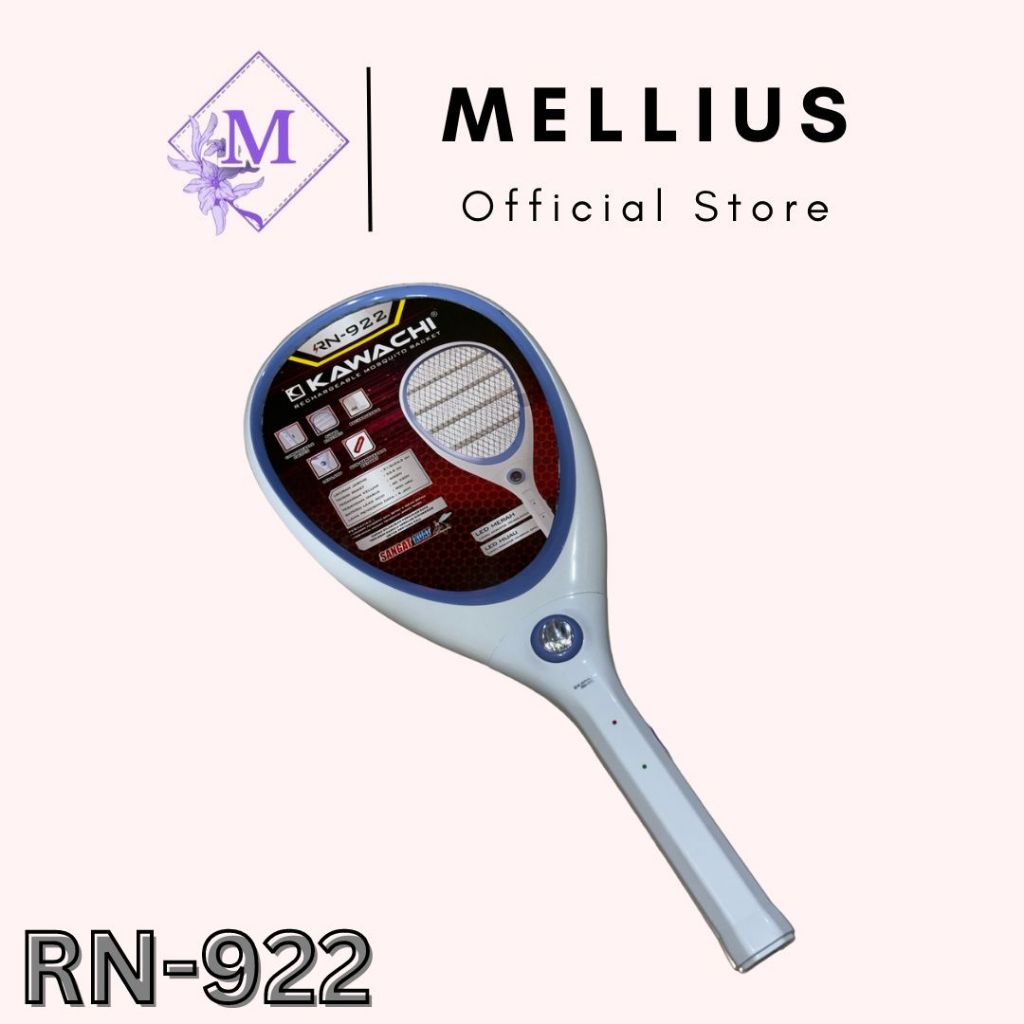 Jual Raket Nyamuk Listrik 2 in 1 Kawachi RN-922 Dengan Senter LED ...