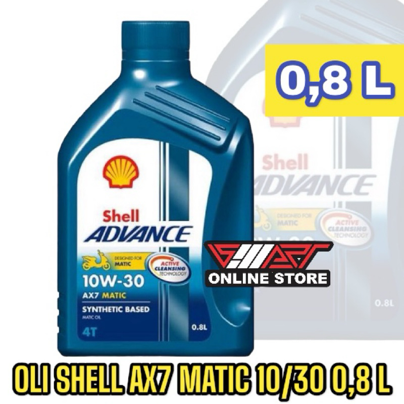 Jual OLI SHELL ADVANCE AX7 SCOOTER MATIC 10W-30 0.8 LITER | Shopee Indonesia