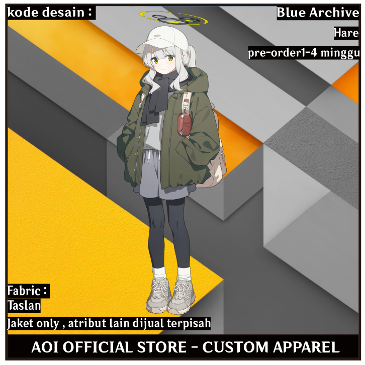 Jual Jaket Omagari Hare Camp blue archive | Shopee Indonesia