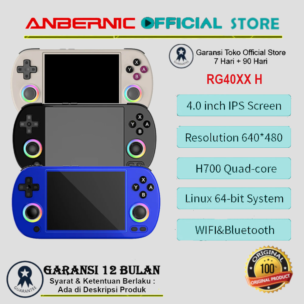 Jual ANBERNIC RG40XX H Portable Handheld Video Game Console Retro ...