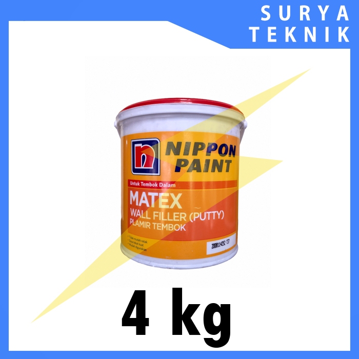 Jual Wall Filler / Plamir Tembok / Dempul Tembok MATEX Nippon Paint (Putty) 4 Kg | Shopee Indonesia