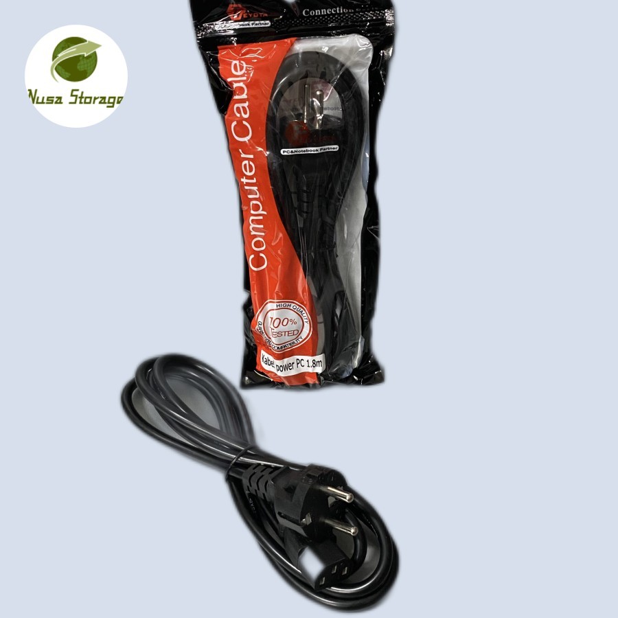 Jual Kabel Power CPU 1.8 Meter Eyota AC Cord Desktop PC Komputer Cable ...