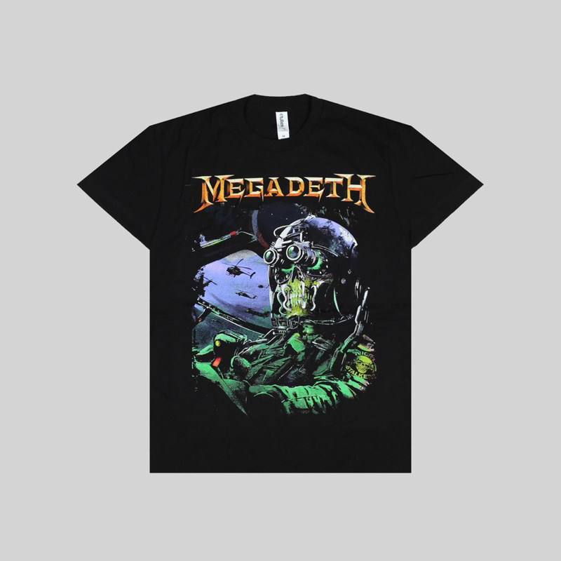 Jual TSHIRT - MEGADETH - COPTER PILOT 2023 - ROCKMERCH | Shopee Indonesia