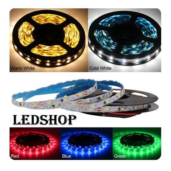 Jual LED STRIP FLEXIBLE SMD 3528 / 2835 Ip33 12V (mata kecil indoor) 5 ...