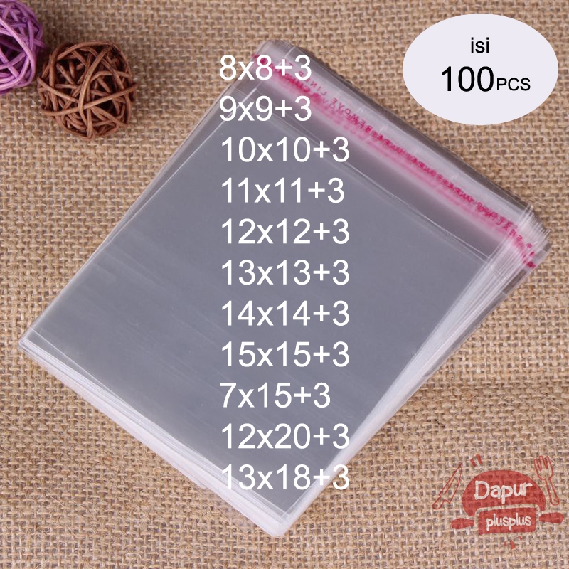 Jual Plastik OPP Bening Transaparan Seal Lem Perekat | Plastic Roti ...