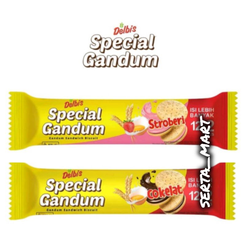 Jual Delbis Special Gandum Stroberi / Cokelat 115gr - Delbi's Biskuit ...