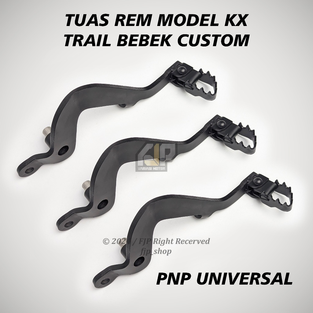 Jual Tuas Pedal Rem Model KXF pnp Trail Rakitan Bebek GTX dan Trail ...