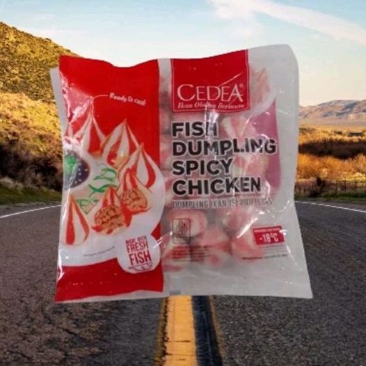 Jual Fish Dumpling Spicy Chicken Cedea-Dumpling Ikan isi Ayam Pedas 500 ...