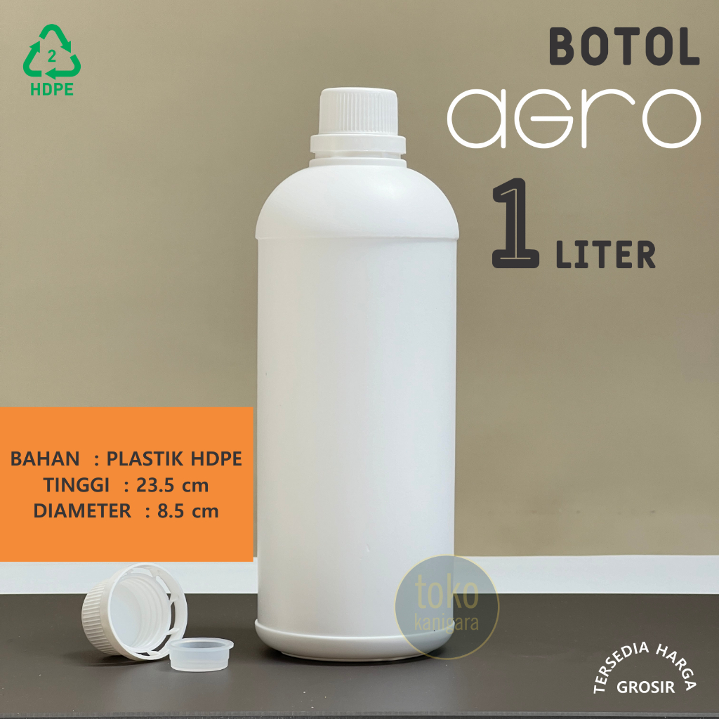 Jual BOTOL AGRO 1 LITER HDPE BOTOL LABOR 1000 ML BOTOL PLASTIK HDPE 1 LITER | Shopee Indonesia