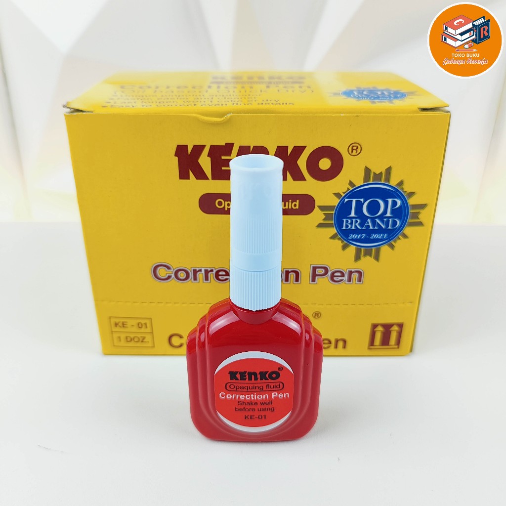 Jual Tip Ex Kenko Cair Satuan Correction Pen Merah | Shopee Indonesia