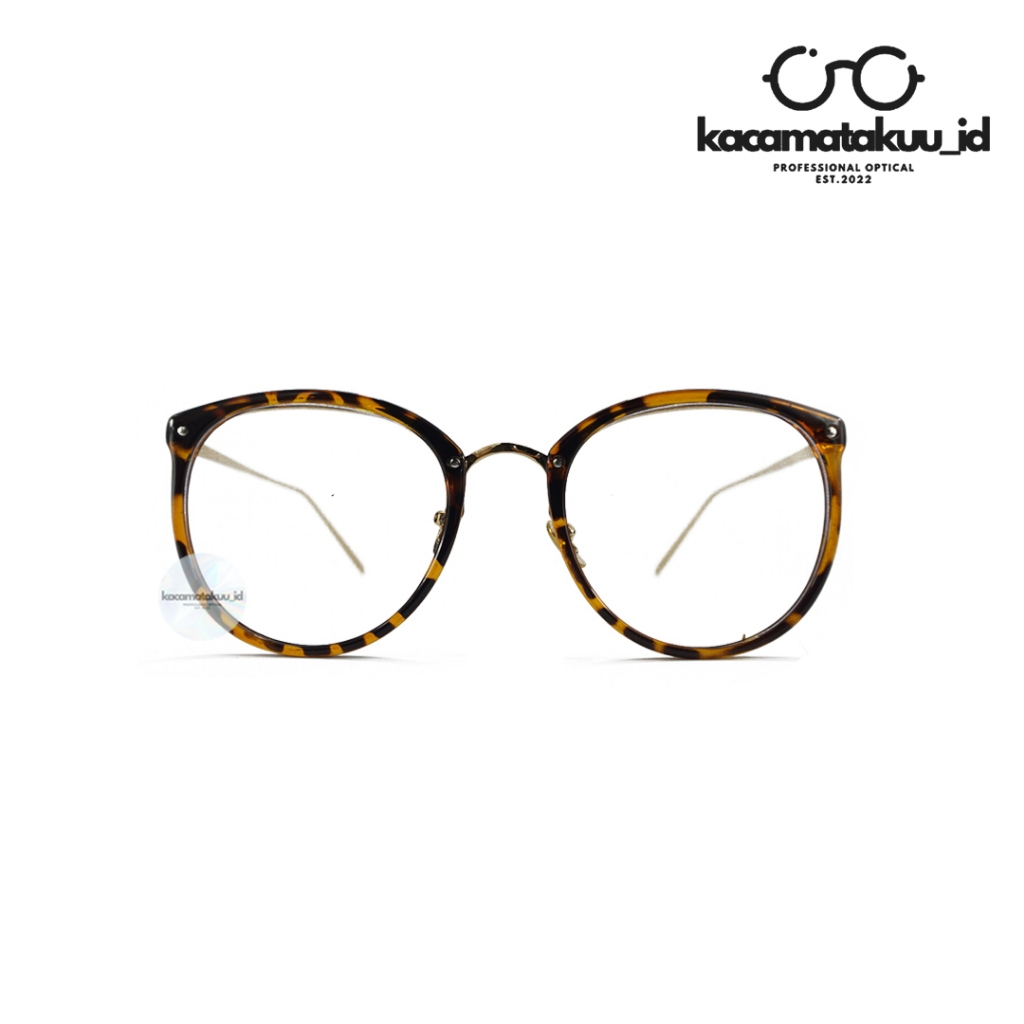 Jual Kacamatakuu_id Model Bulat Besi Premium Unisex Lensa Antiradiasi ...