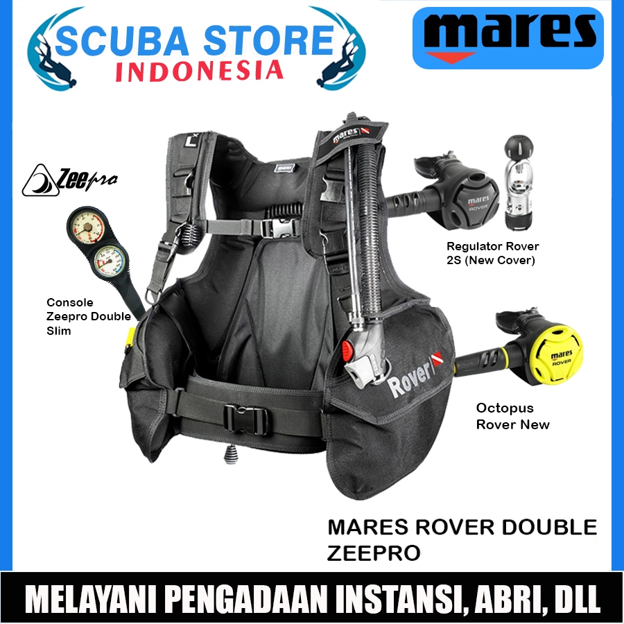 Jual Package BCD Set Mares Rover Regulator Octopus New Cover Console ...