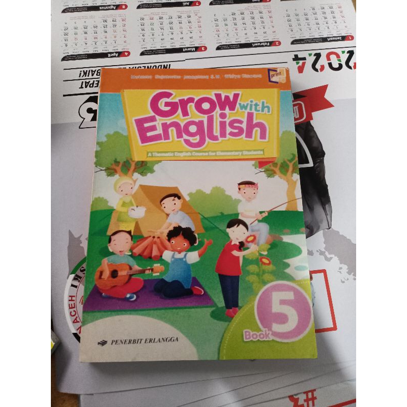 Jual buku bahasa Inggris grow with English kelas 5 SD Erlangga | Shopee Indonesia