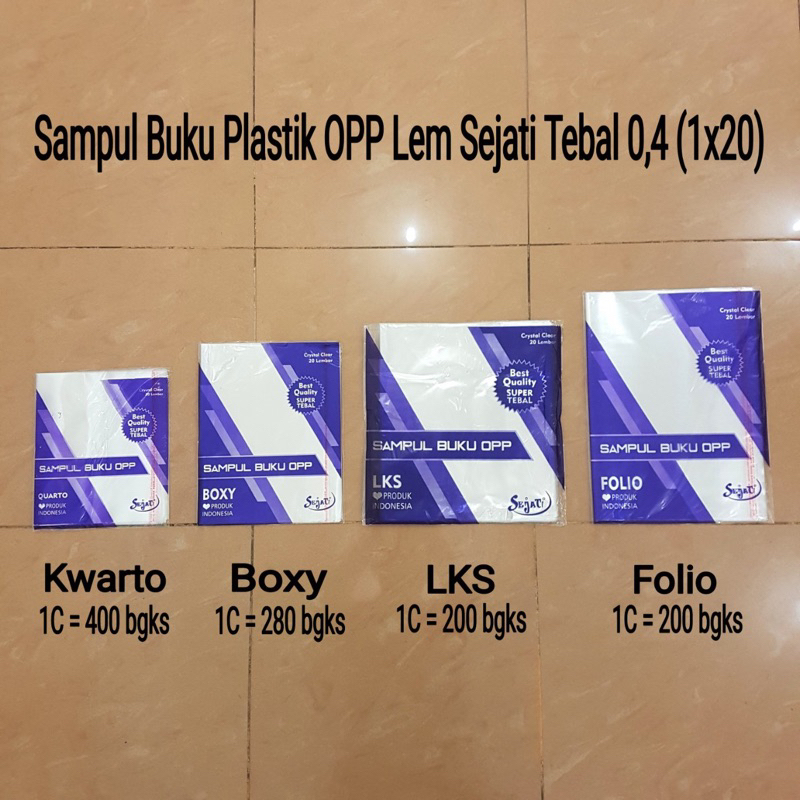 Jual SAMPUL PLASTIK UKURAN QUARTO (20 LEMBAR) | Shopee Indonesia