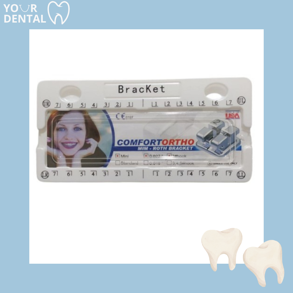 Jual Dental Bracket Gigi Comfort Mini Roth Slot 022 Hook On 3 | Dental ...