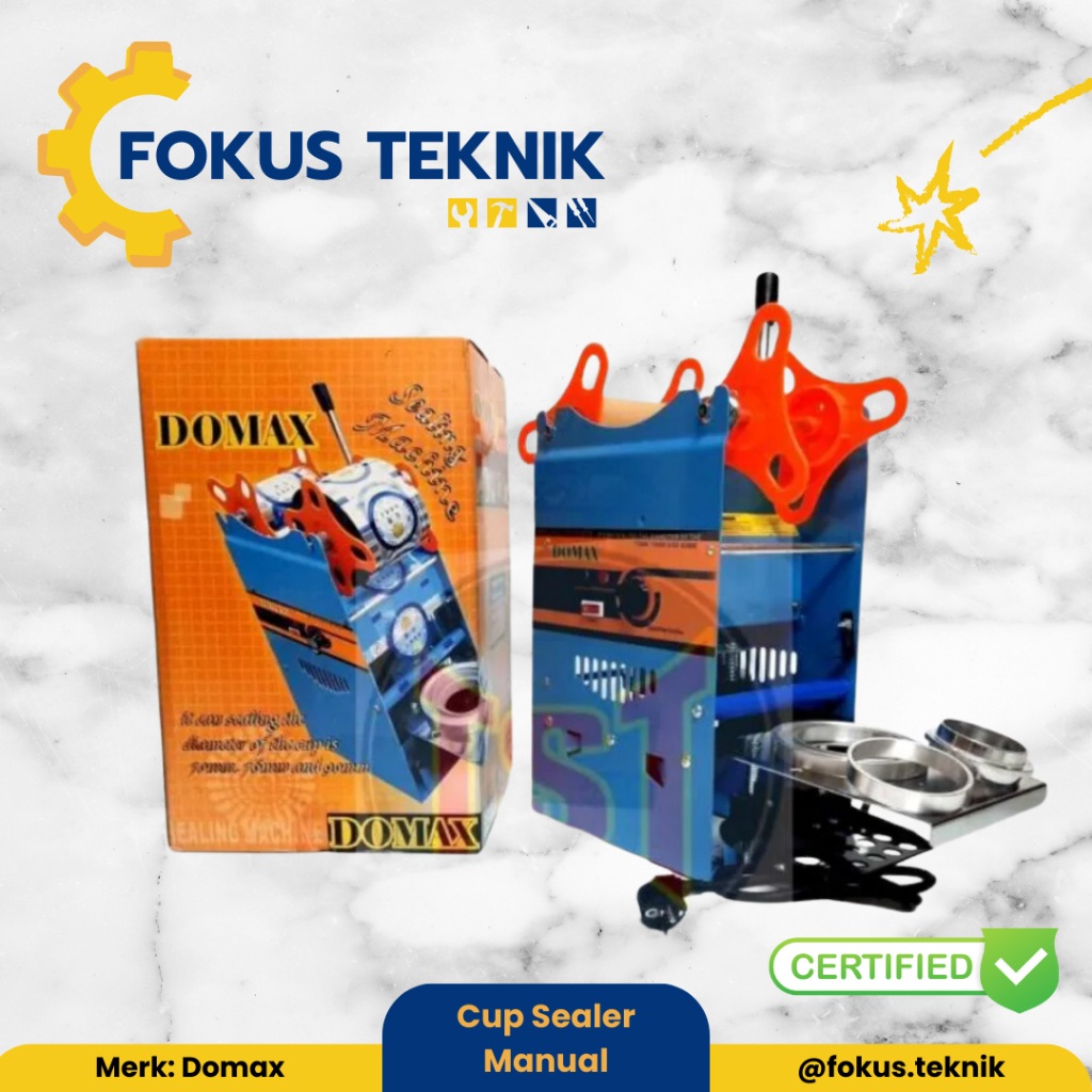 Jual Alat Mesin Press Penyegel Gelas Plastik Manual Cup Sealer DOMAX | Shopee Indonesia