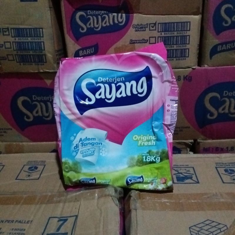 Jual Sayang Detergent Powder Original Fresh 1.8kg | Shopee Indonesia