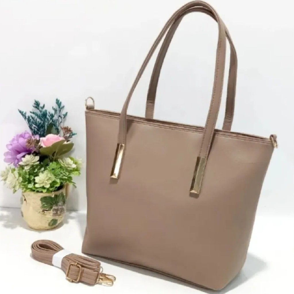 Jual Tas Kerja Wanita Tote Bag Minxiao Selempang Kuliah Besar Ibu ...