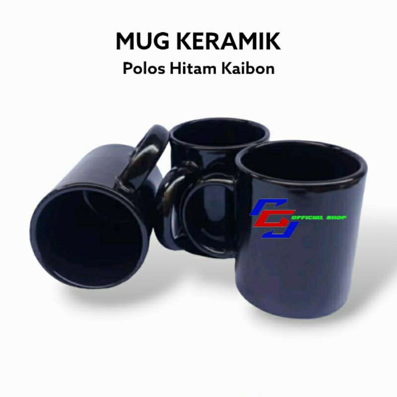 Jual MUG KERAMIK GELAS KERAMIK 8 CM HITAM POLOS KAIBON NIKURA | Shopee ...