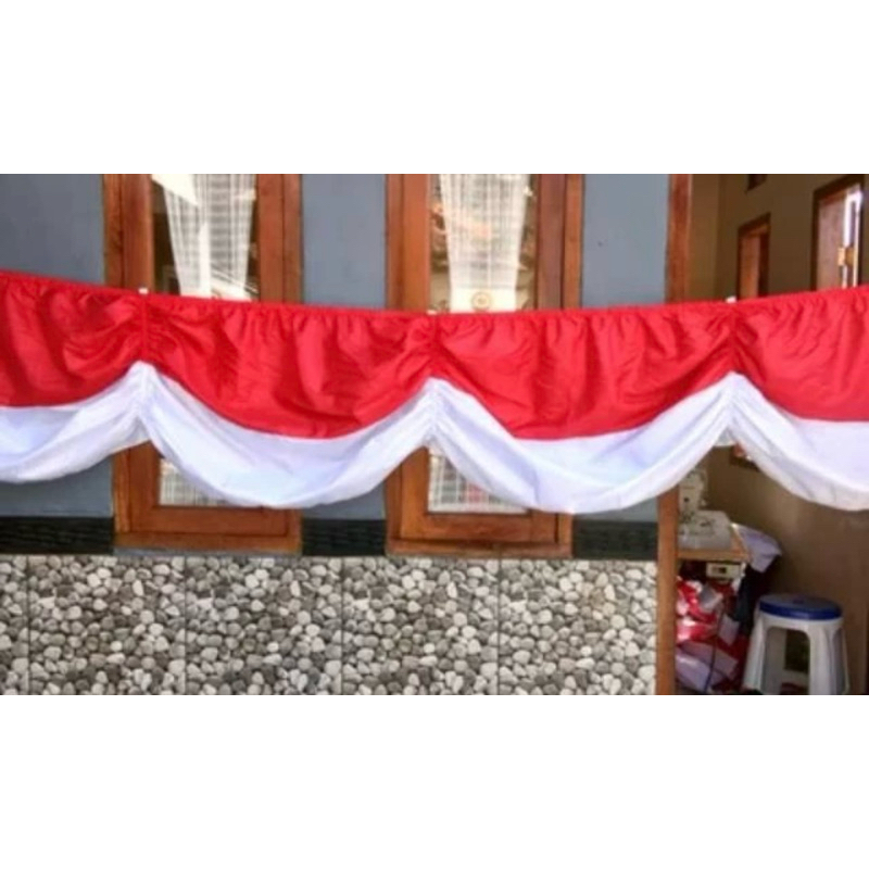 Jual Bendera Background Merah Putih KARET 10 Gelombang | Shopee Indonesia