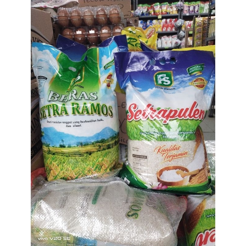 Jual BERAS SETRA RAMOS SETRA PULEN 5 KG FS FOOD STATION | Shopee Indonesia