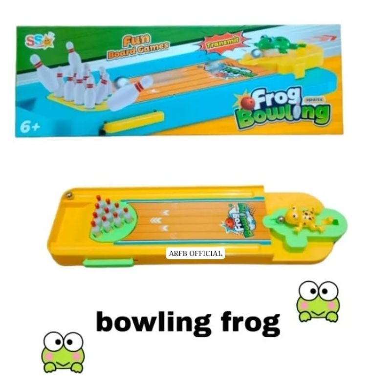 Jual ARFB Mainan Edukasi Anak Frog Bowling Katak Bowling Katak ...