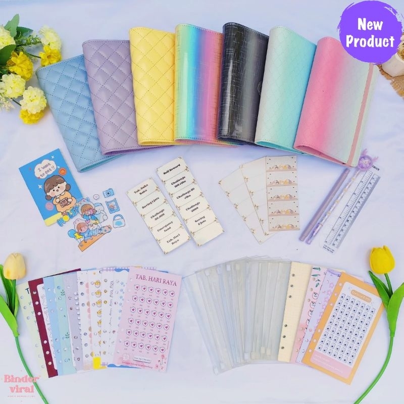 Jual [ 10 ziplock Binder Kulit 2024 ] Paket Nabung Lengkap 10 ziplock ...