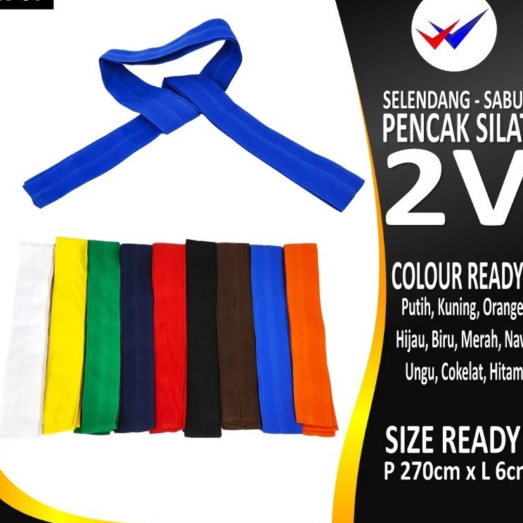 Jual Harga Meriah Sabuk silat kain selendang angkin 6 cm panjang 27 cm ...
