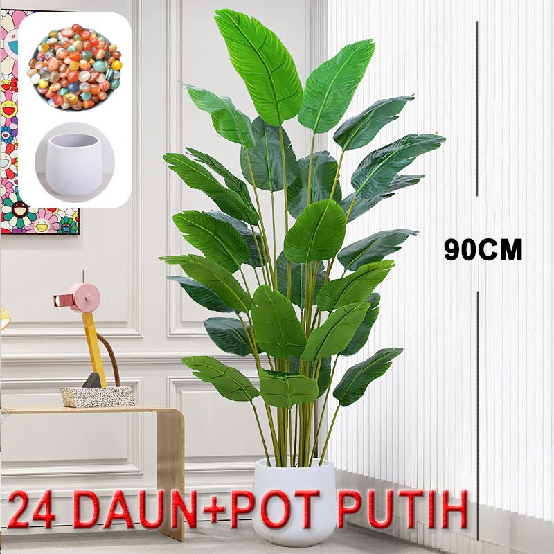 Jual DAUN PALEM PLASTIK POHON PISANG DAN POT DAUN PALEM JUMBODAUN ...