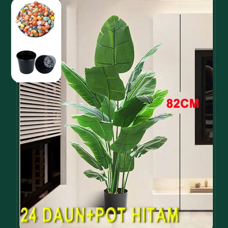 Jual DAUN PALEM PLASTIK POHON PISANG DAN POT DAUN PALEM JUMBODAUN ...