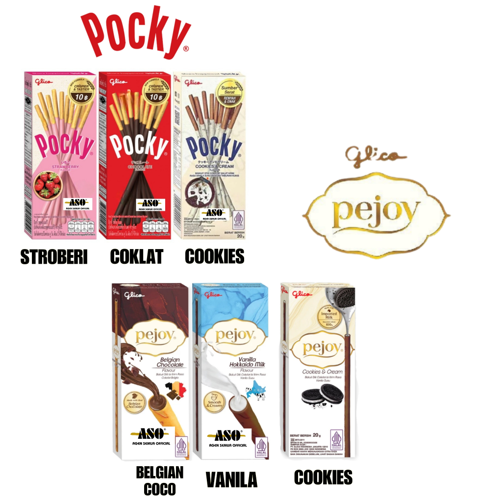 Jual POCKY MINI 22gr GLICO PEEJOY MINI wafer stick 3 rasa PROMO ...