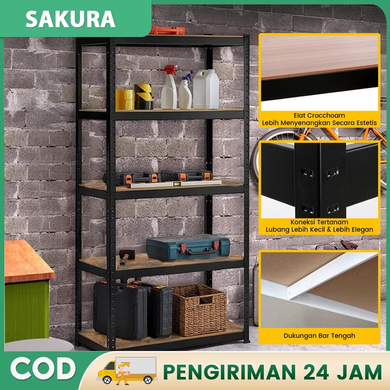 Jual 【Penjualan Langsung Pabrik】Sakura Rak Besi Siku 6 Susun 120 * 40 ...