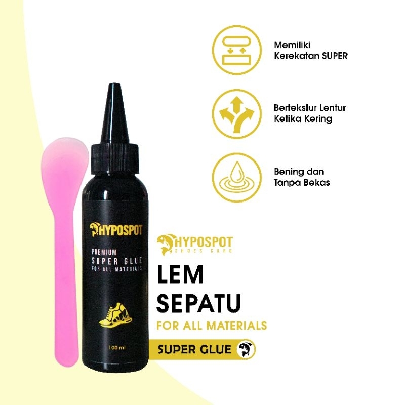 Jual HYPOSPOT - HypoGlue Lem Sepatu Super Lem Untuk Semua Jenis Bahan | Shopee Indonesia