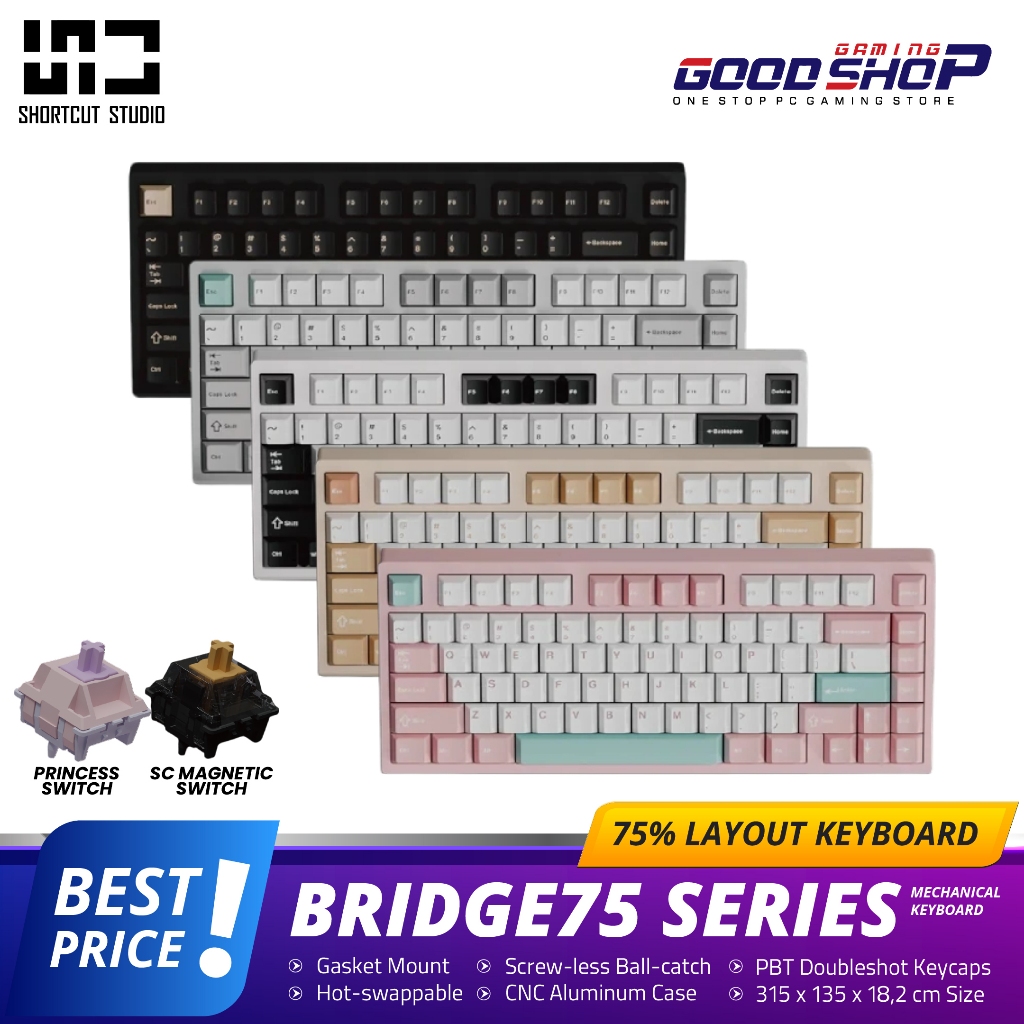 Jual Bridge75 | Bridge75 Plus | Bridge75 HE 75% Mechanical Keyboard Set | Shopee Indonesia