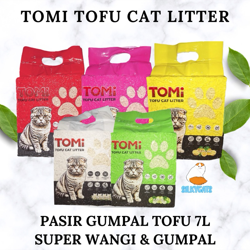 Jual TOMI TOFU CAT LITTER 7L. Pasir gumpal exstra wangi dan gumpal tomi ...