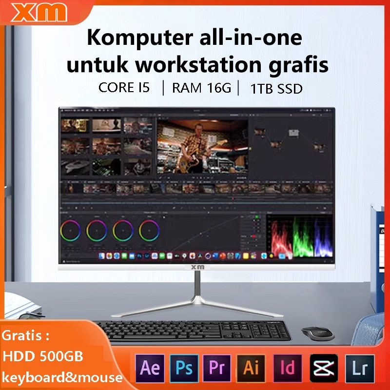 Jual Komputer PC All-in-One baru, Intel Core i5 generasi ke-8, RAM 16GB ...