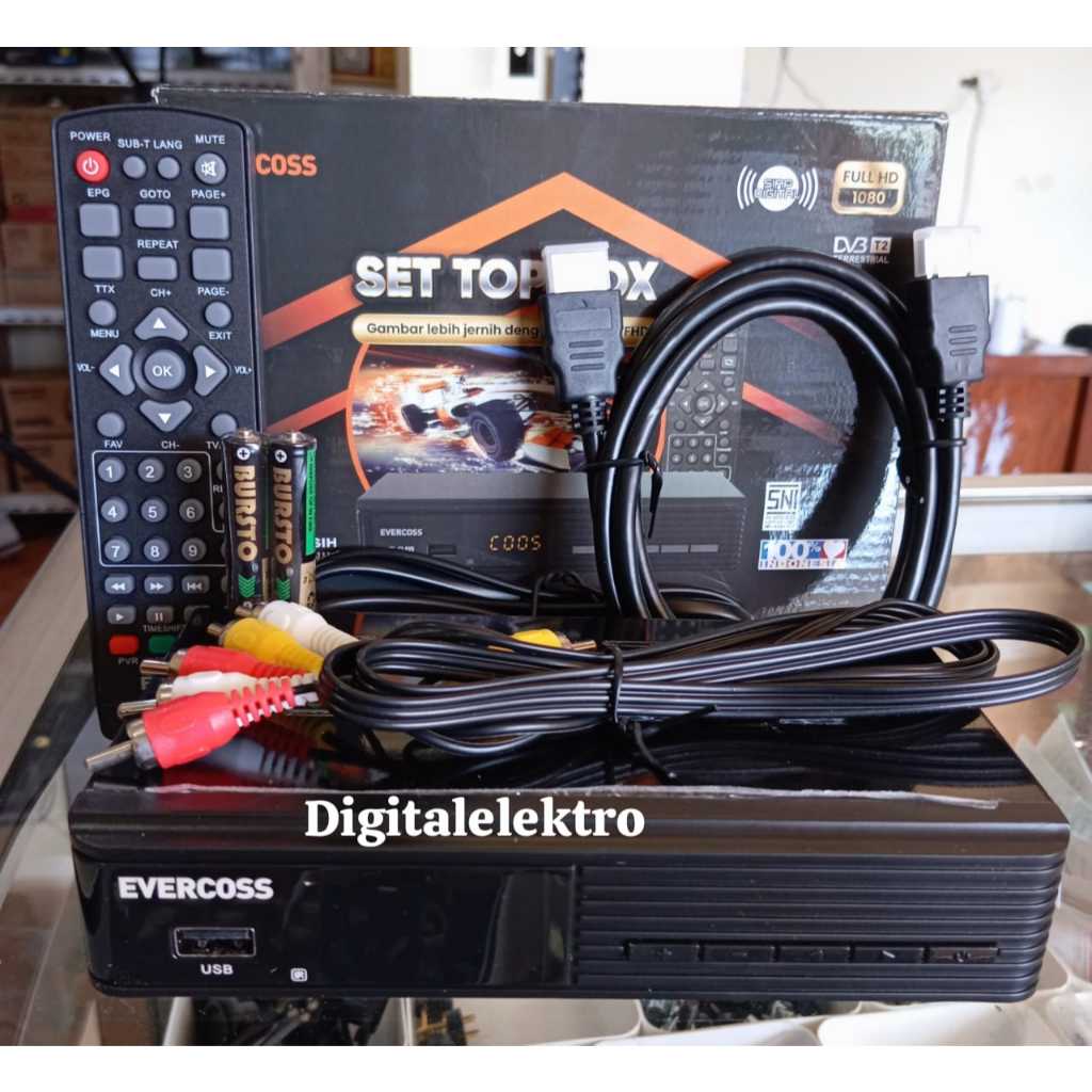 Jual Set Top Box Evercross Set Top Box Prime STB Evercross DVB-T2 Set ...